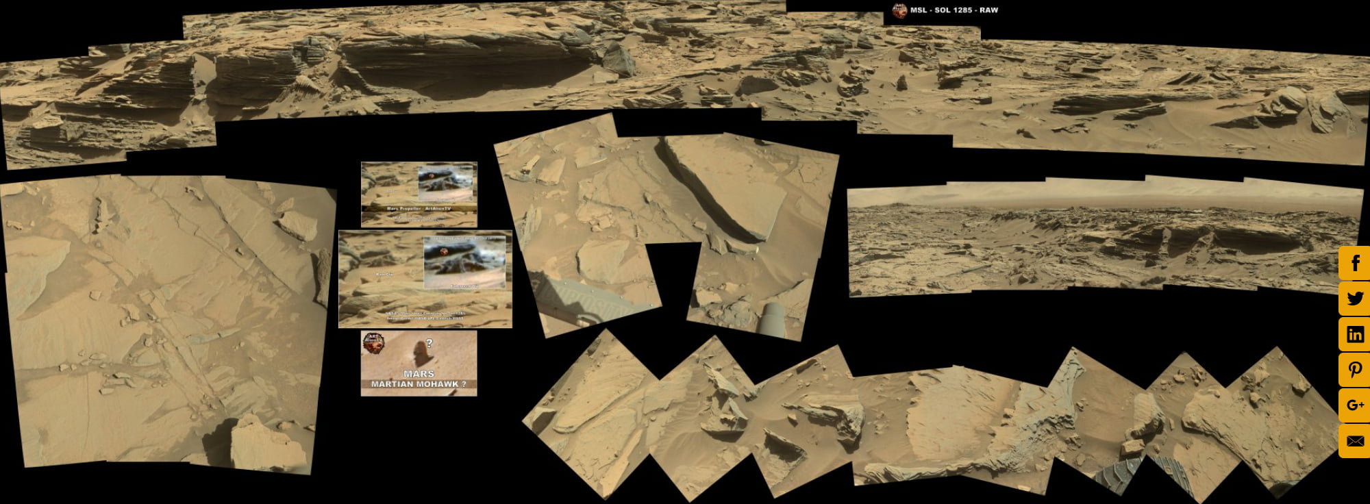 MSL SOL 1285 (RAW) The Mars Propeller - ArtAlienTV-Gigapans