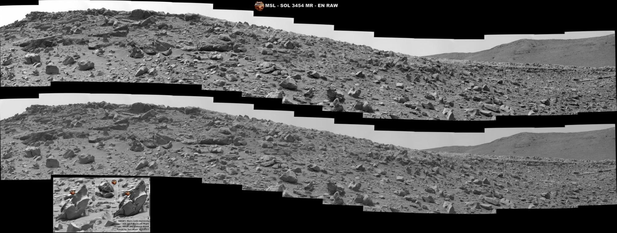 MSL SOL 3454 MR (EN RAW) Mars Headless Statue - Yuri Kono - ArtAlienTV ...