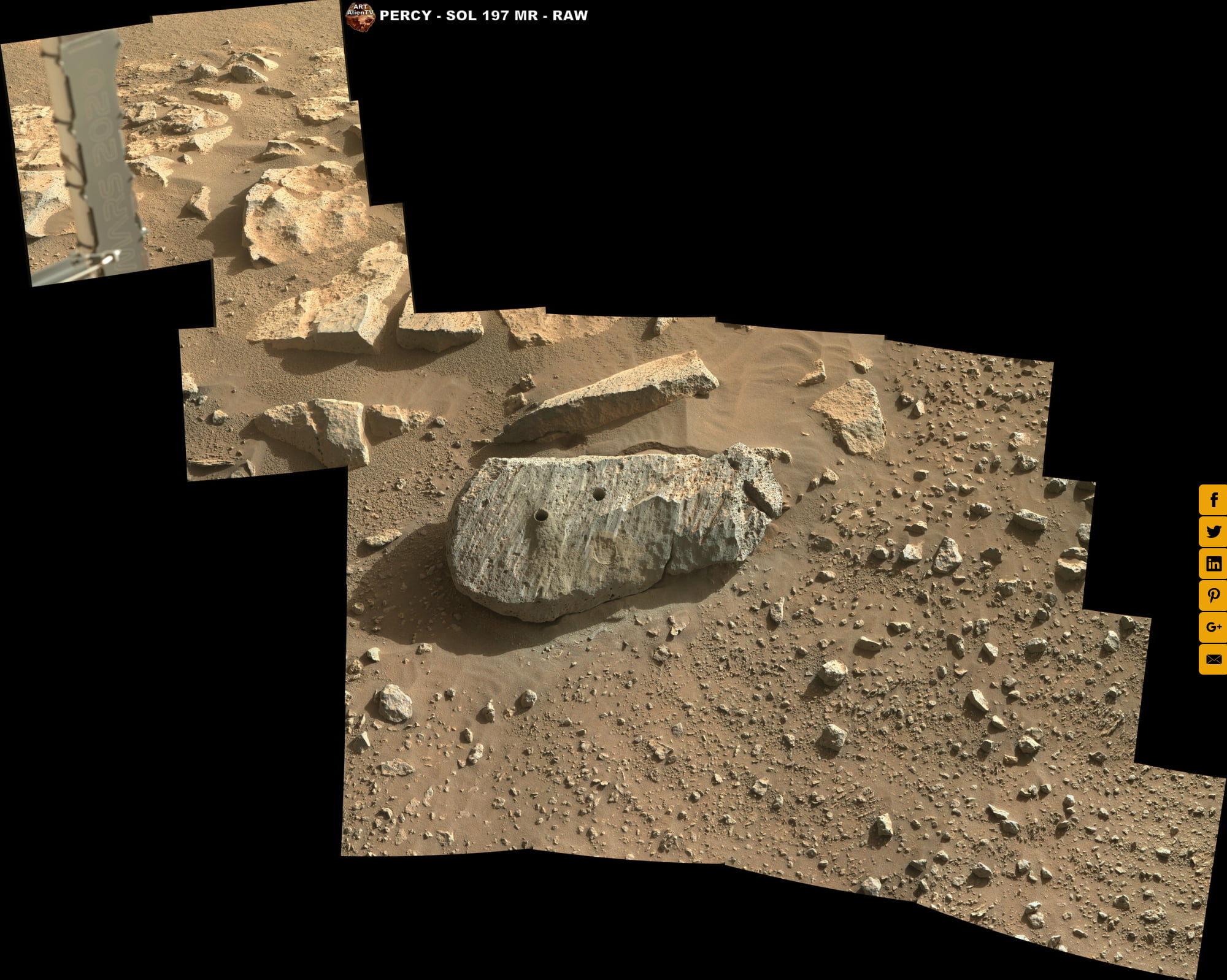 Perseverance SOL 197 MR (RAW) Drill Samples - ArtAlienTV-Gigapans