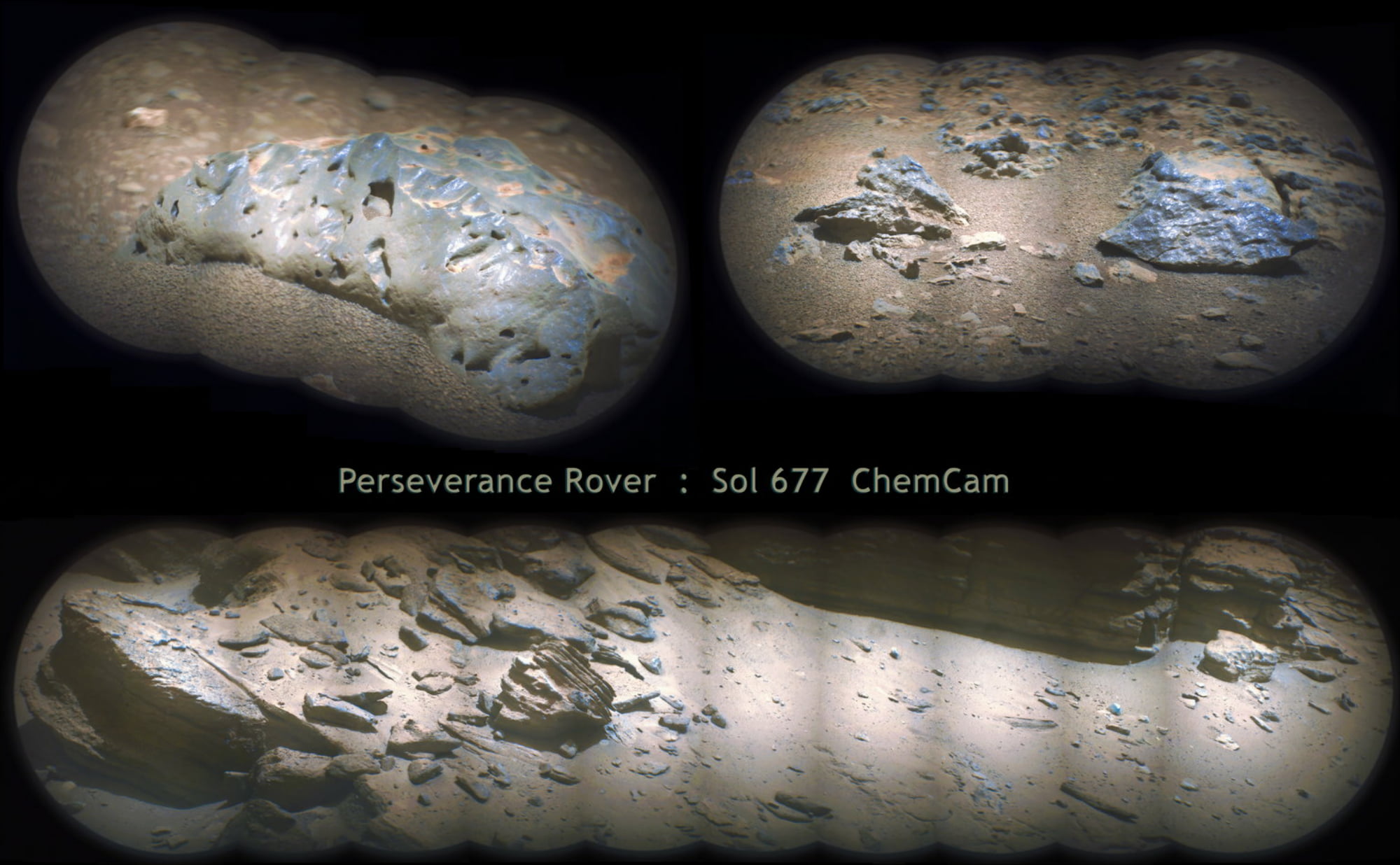 Mars Perseverance - Sol 677 ChemCam