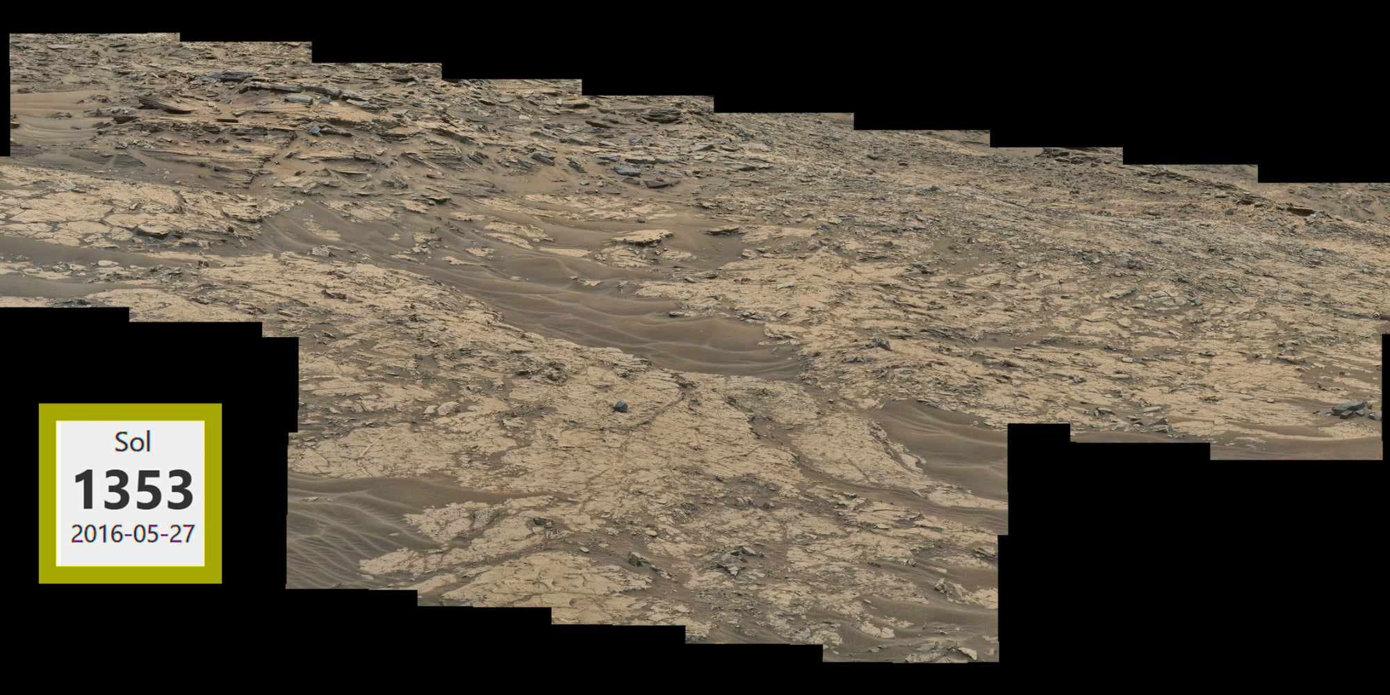 Mars Curiosity rover sol 1353MR