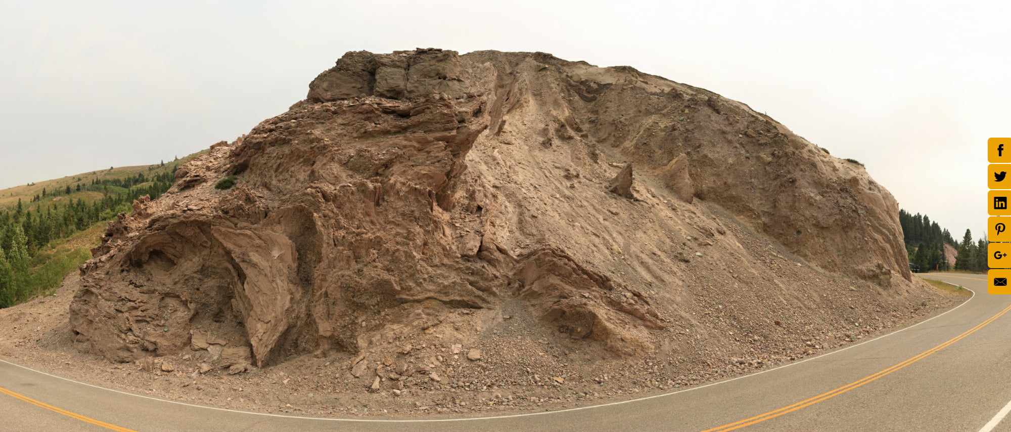 Folded glacial outwash sediments