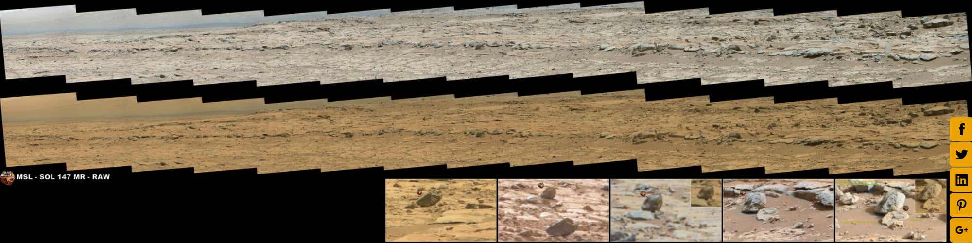 MSL SOL 147 MR EN (RAW) Mars Gas Mask and Skulls - ArtAlienTV-Gigapans