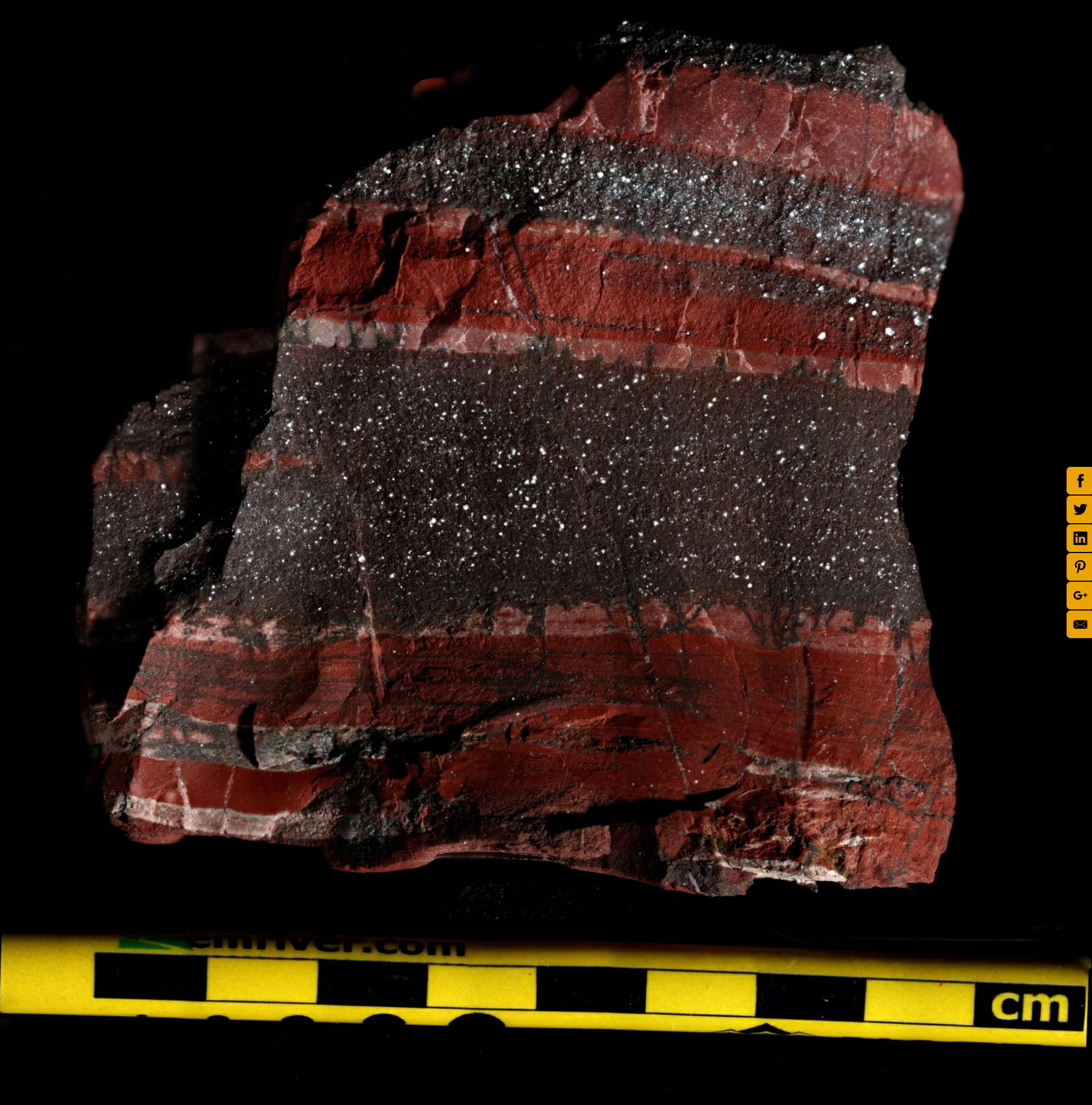 Banded iron formation, Barberton Greenstone Belt, South Africa
