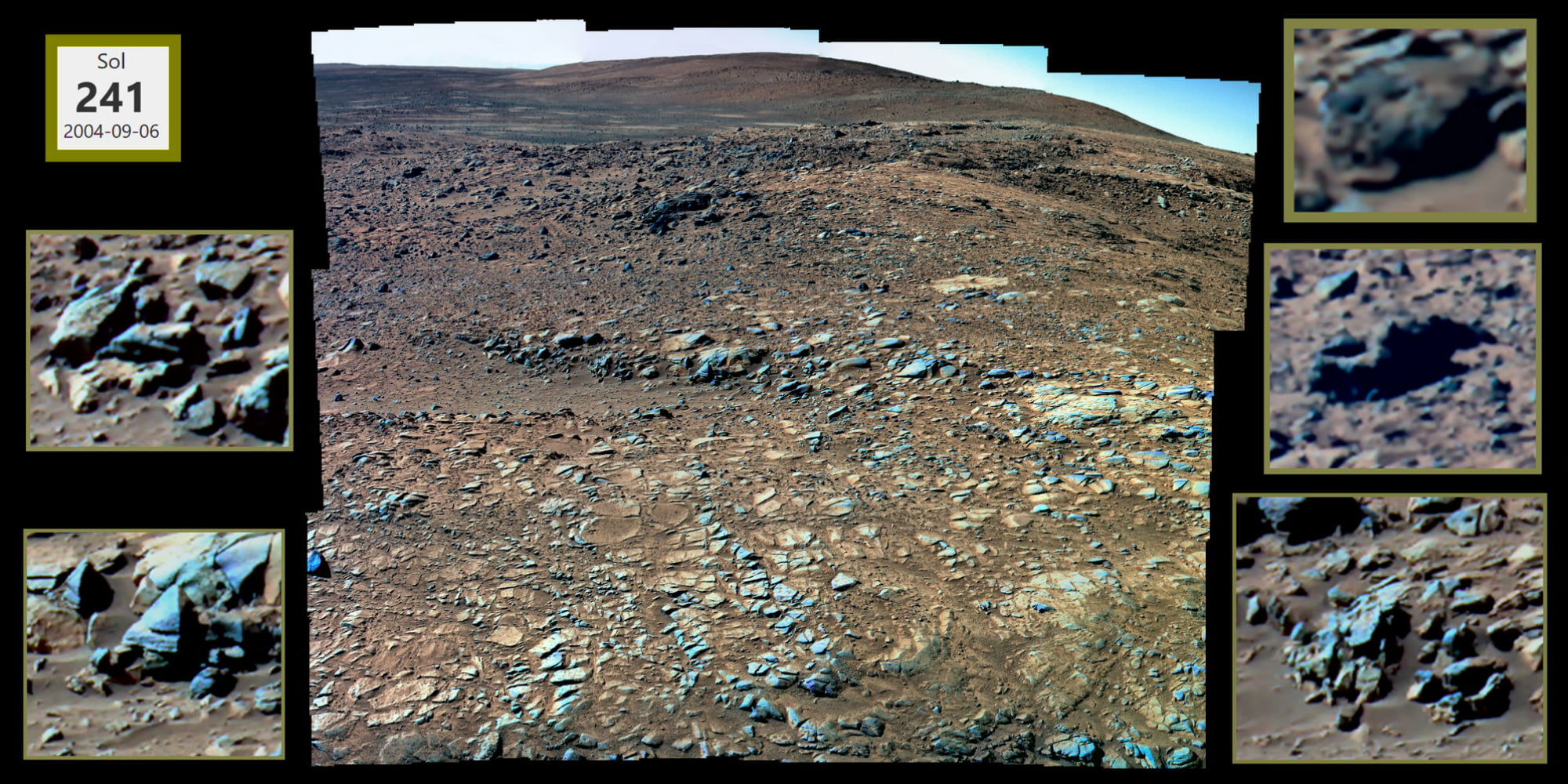 Spirit rover sol 241~36 images