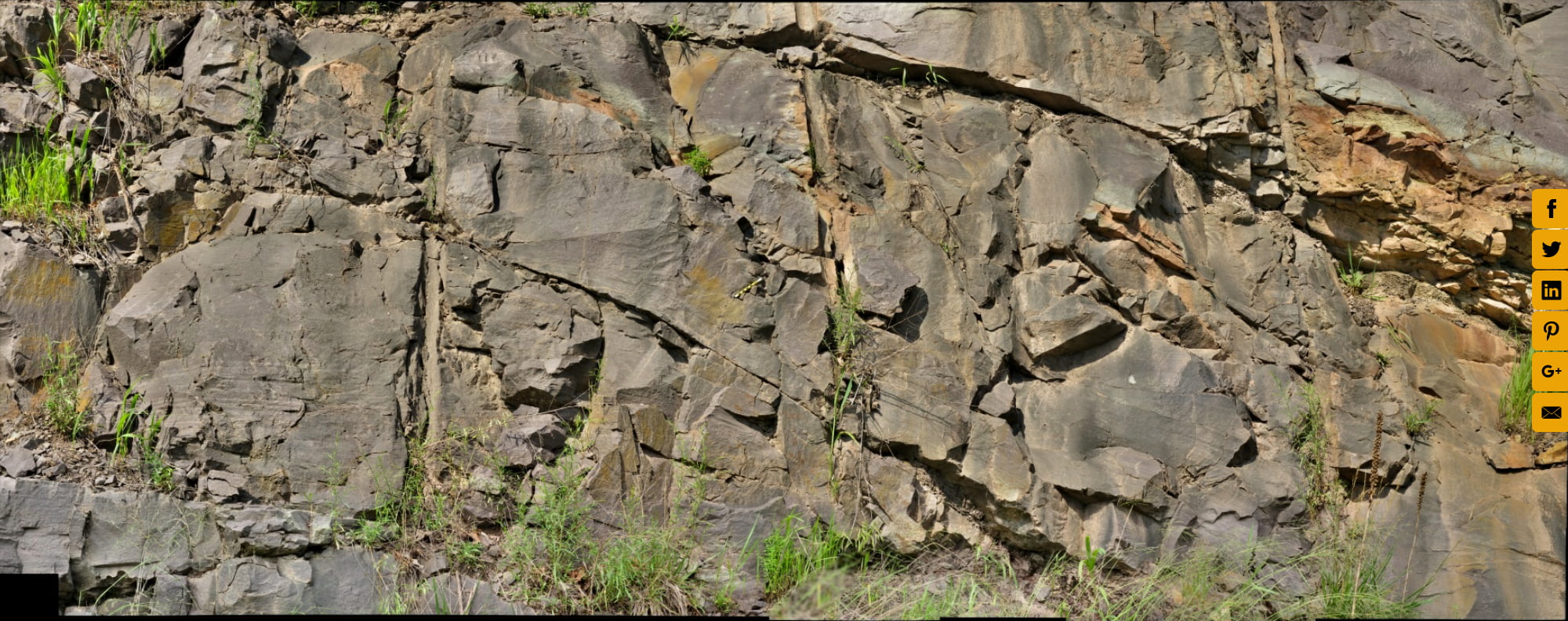 Sandstone of Hampshire Formation, Corridor H, West Virginia