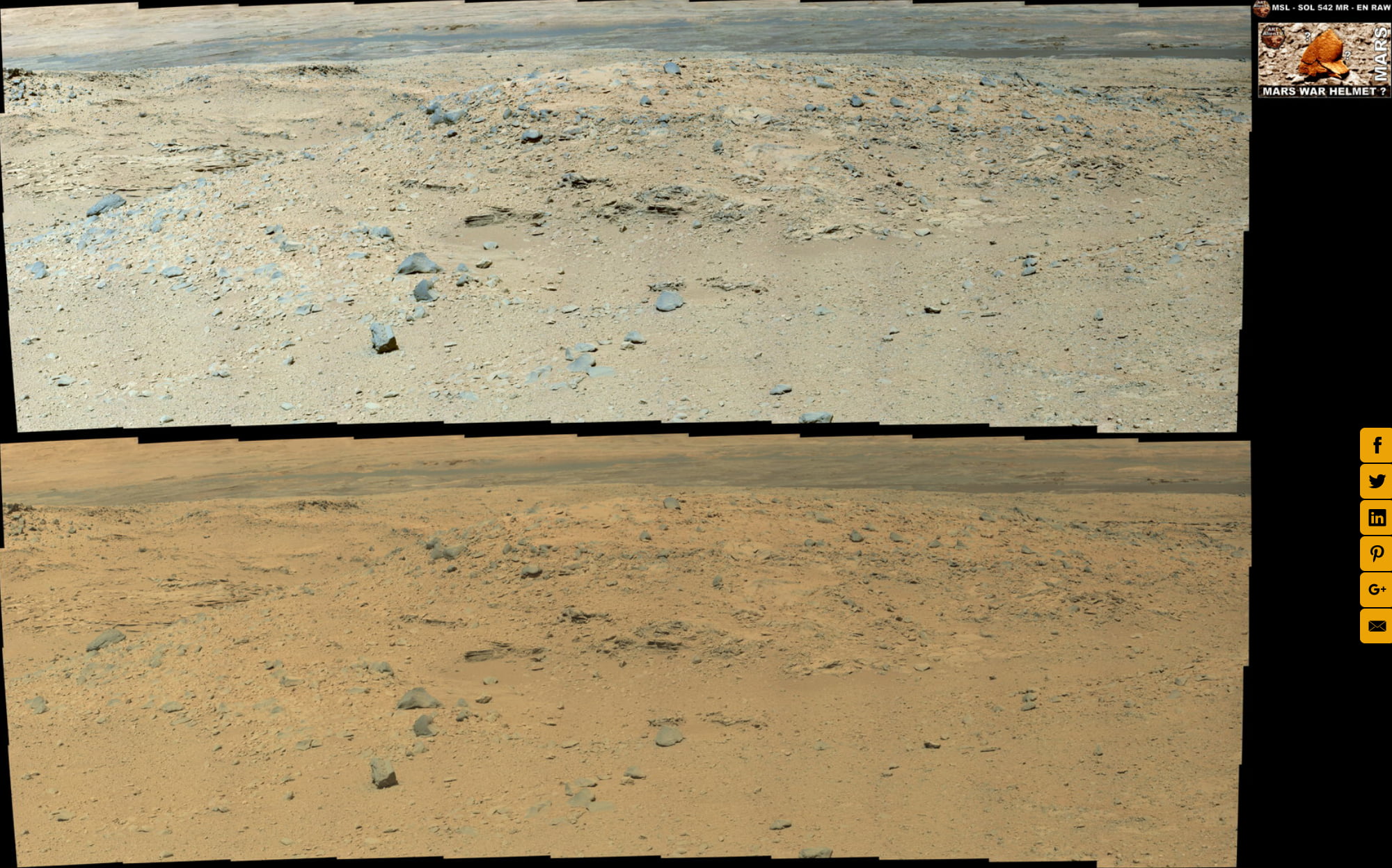 MSL SOL 542 MR (EN RAW) Mars War Helmet - ArtAlienTV-Gigapans