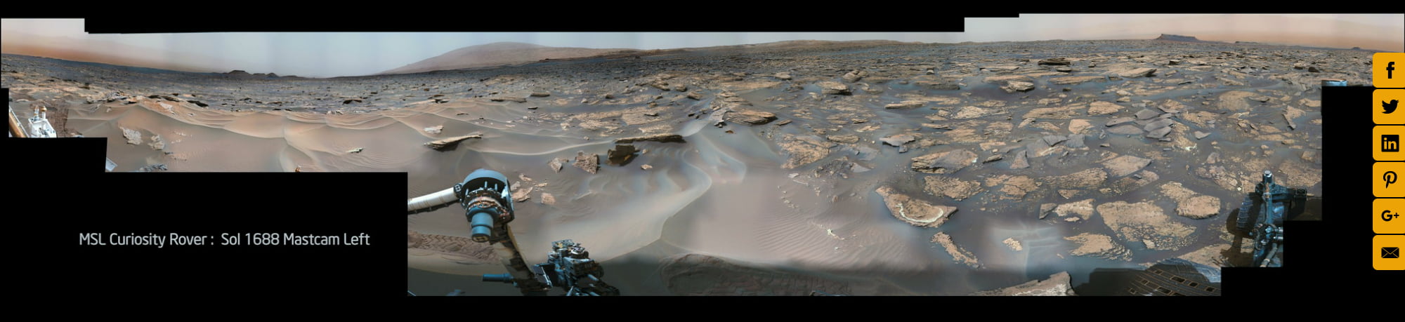 Curiosity Rover Sol 1688 ML (Re-visit)