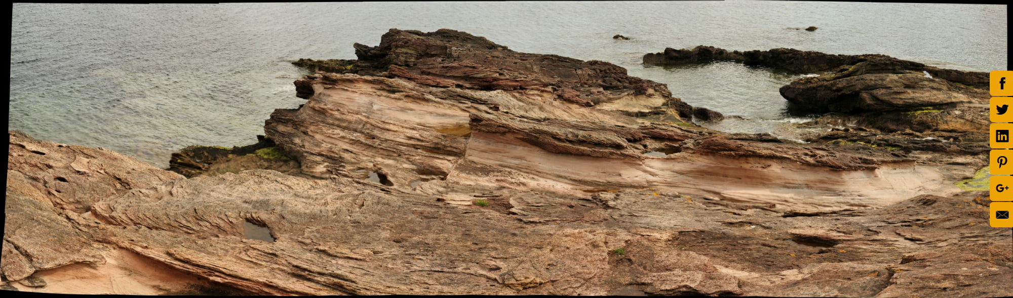 Old Red Sandstone, headland at Dunbar, Scotland
