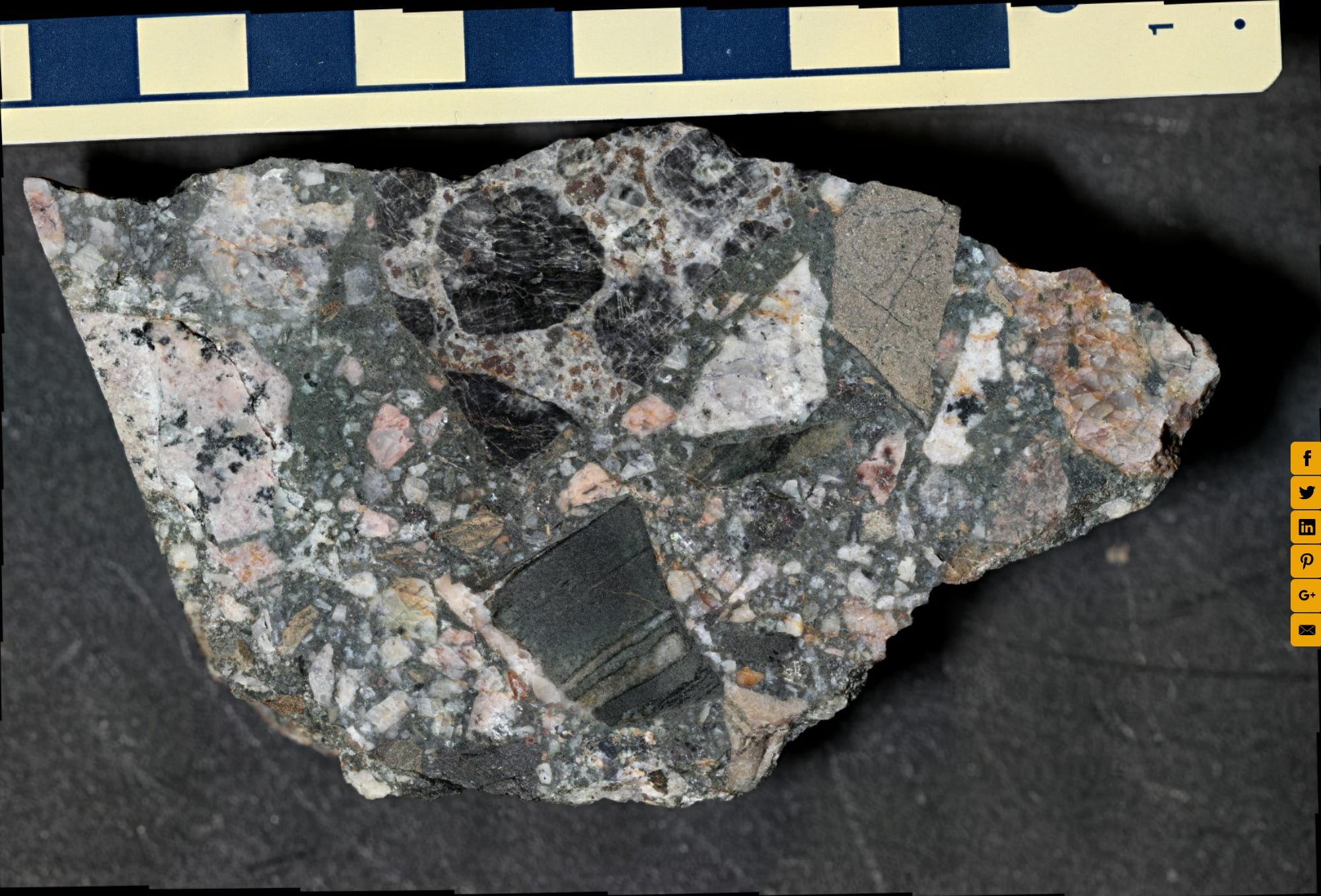 Clastic dike within Castner Marble, Franklin Mountains, Texas