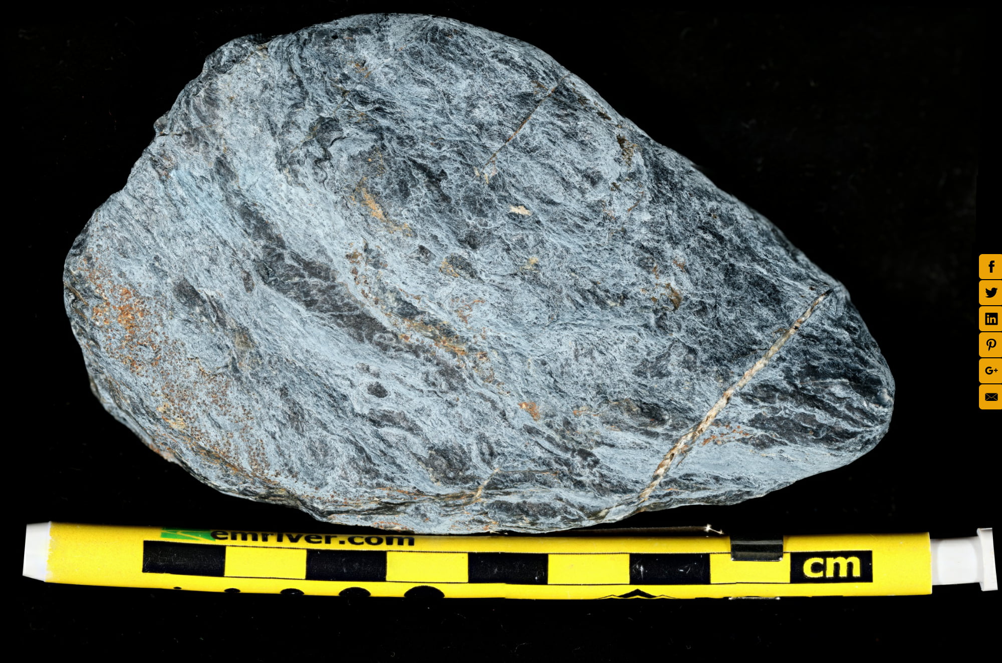 Blueschist (fine-grained; ~phyllite)