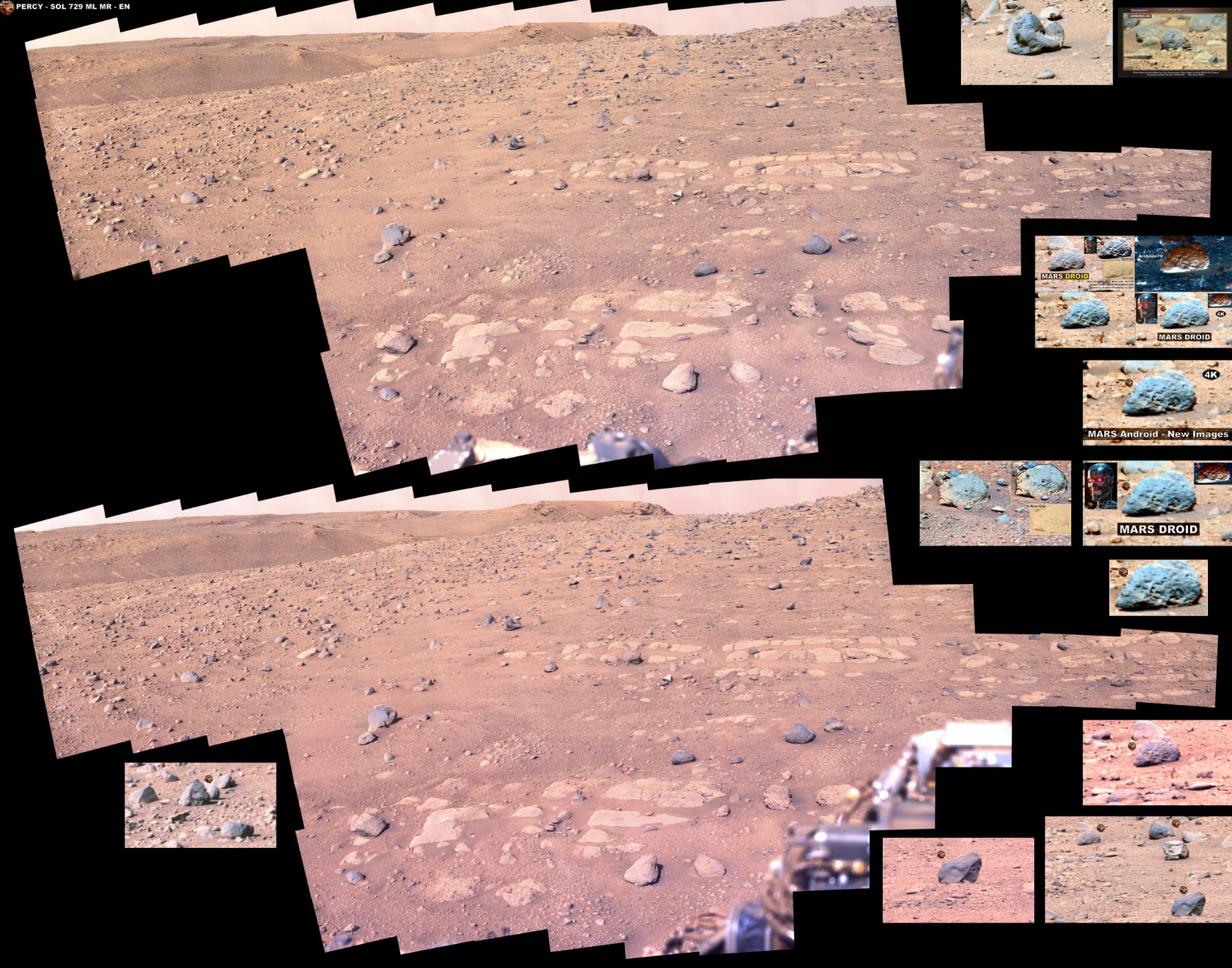 Perseverance SOL 729 ML MR (EN 1) MARS Robot Cranium / Droid - ArtAlienTV-Gigapans