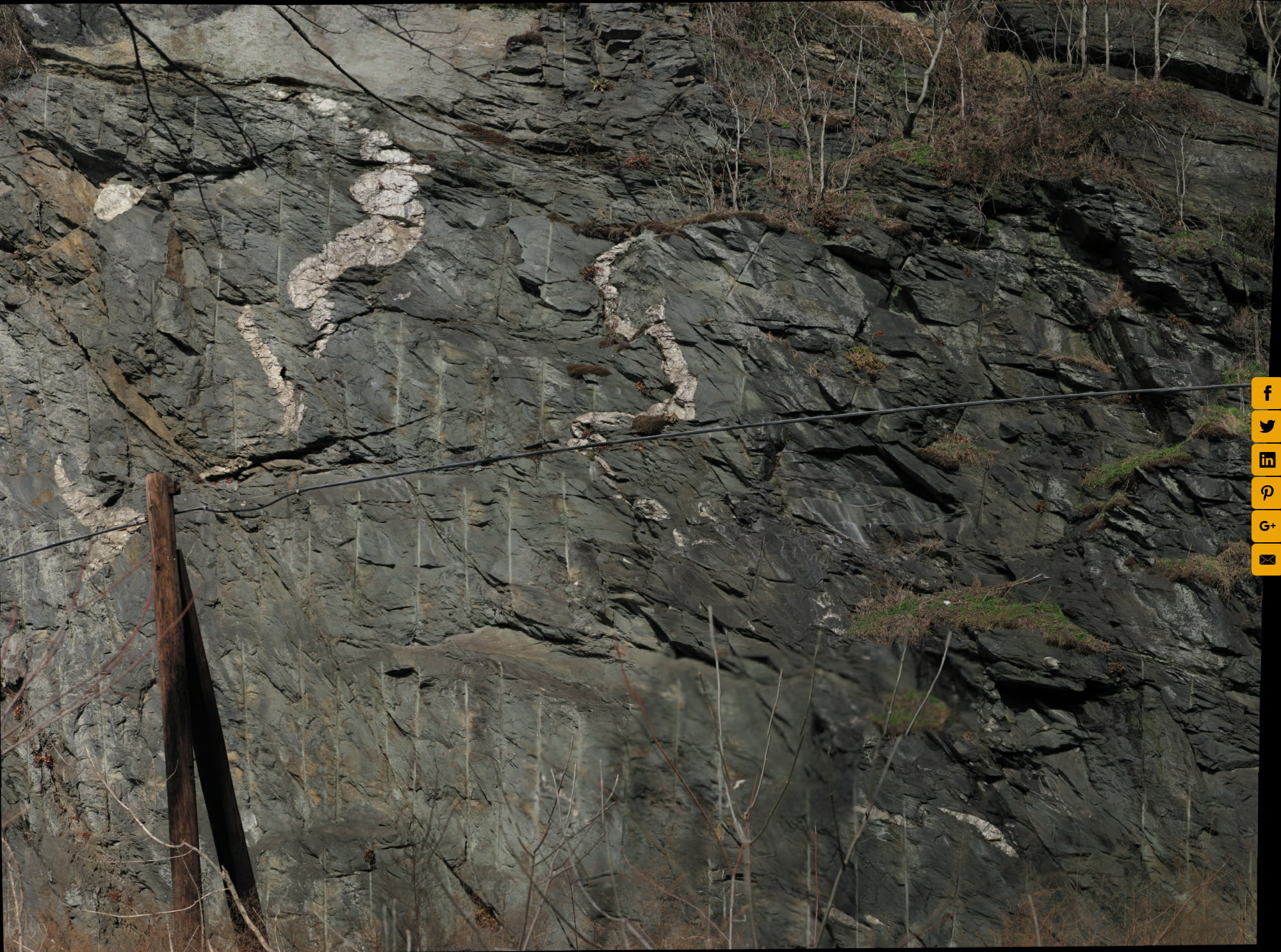 Catoctin metabasalt at Point of Rocks, Maryland