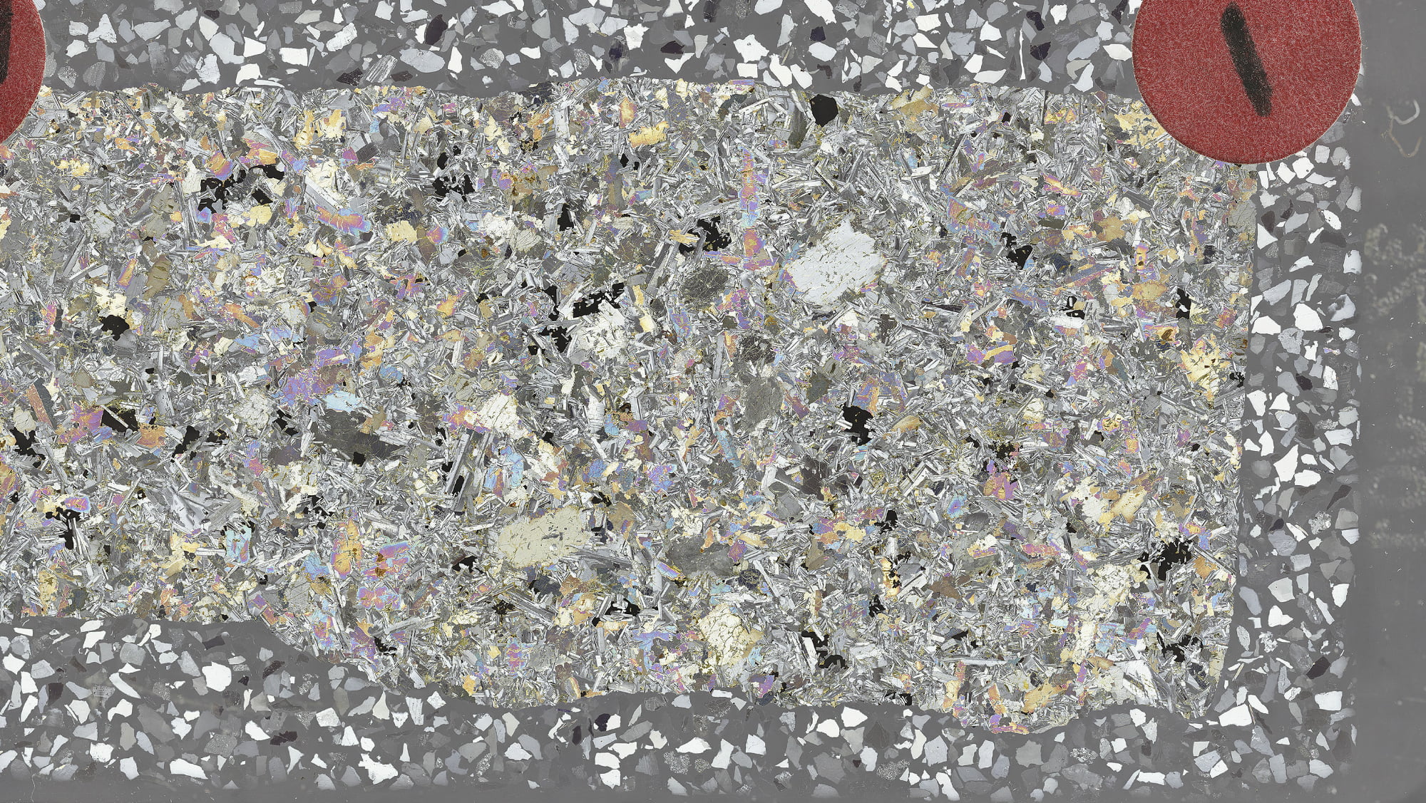 Columbia Gabbro Geologic Thin Section