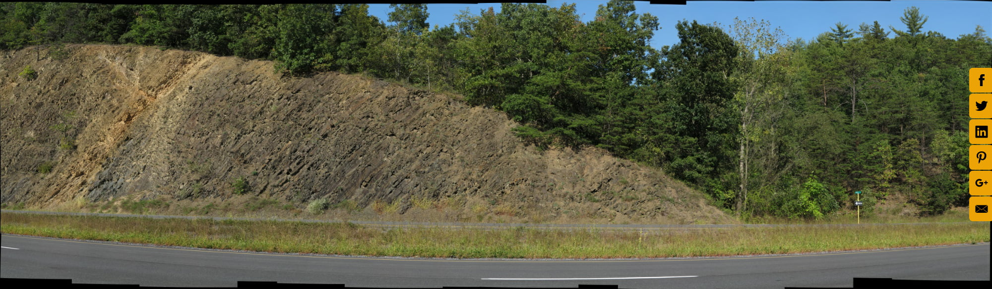 Small folds in the Foreknobs Formation, Rt. 50 west of Gore, Virginia