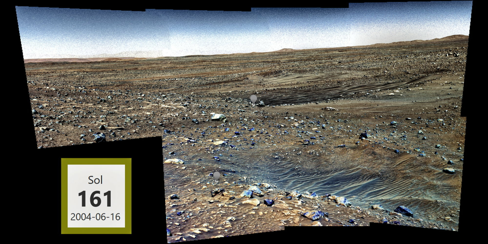 Mars Spirit rover sol 161~ 21 images