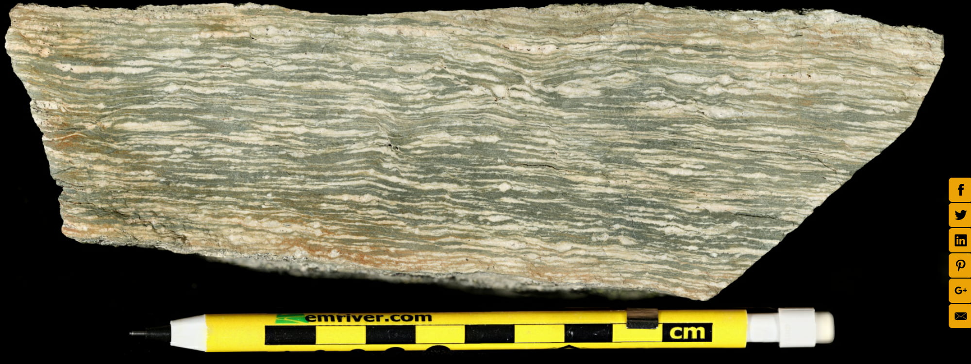 Porphyritic green metavolcanic rock, St. Anthony, Newfoundland