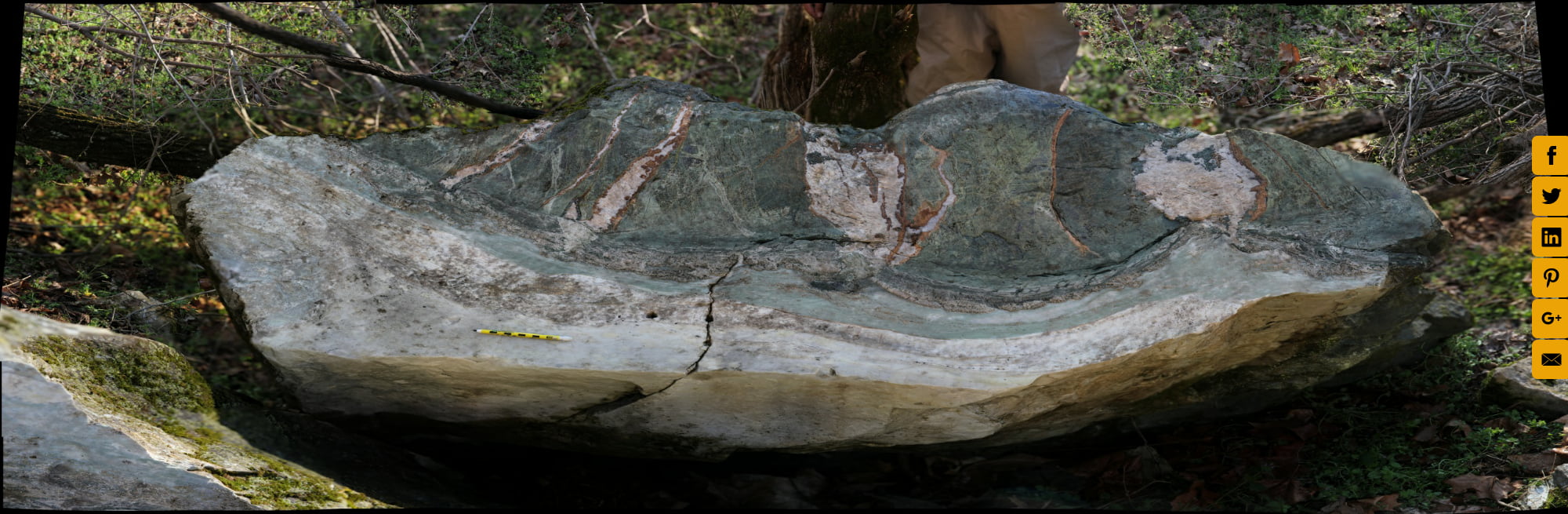 Contact between Fauquier Formation marble and Catoctin Formation ...
