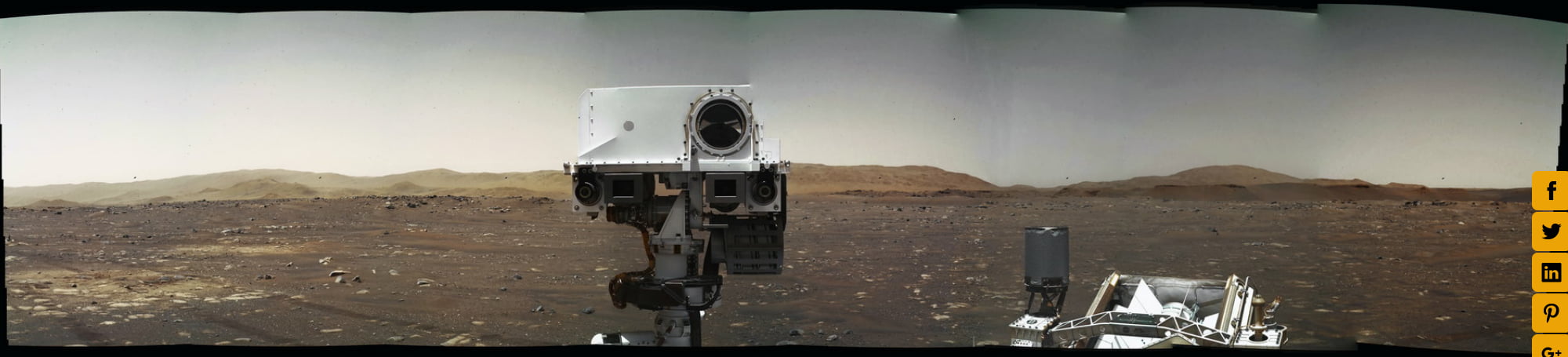 Perseverance Rover : Sol 45 SHERLOC WATSON Cam Mosaic