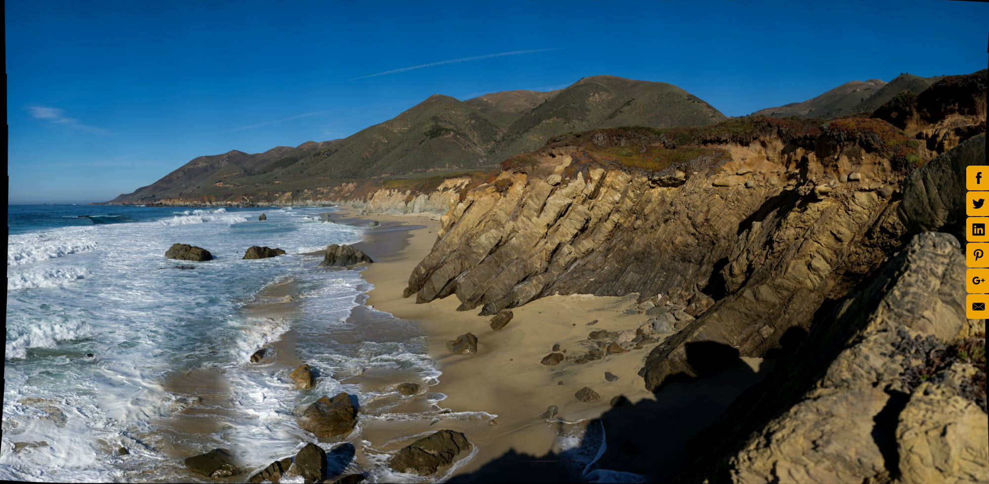 Turbidites at Garrapata Beach, Big Sur, California