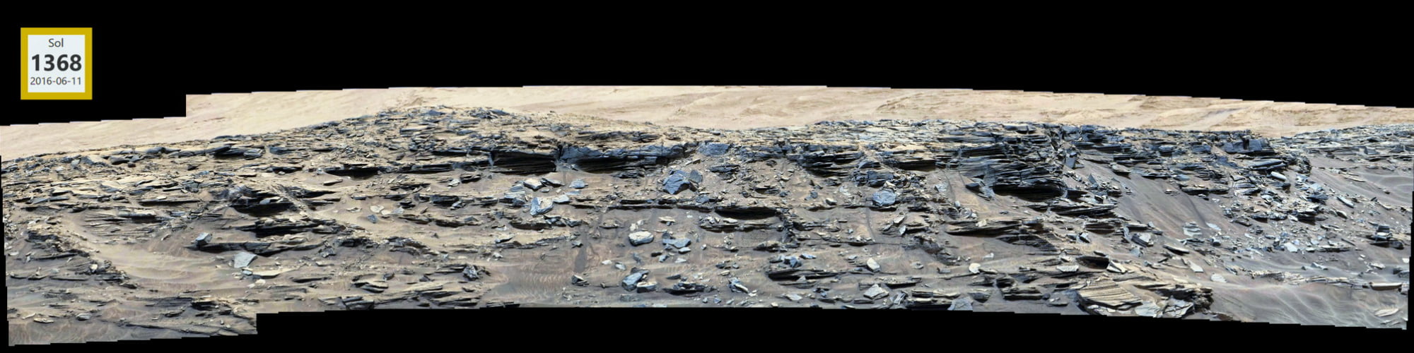 Mars Curiosity rover sol 1368MR