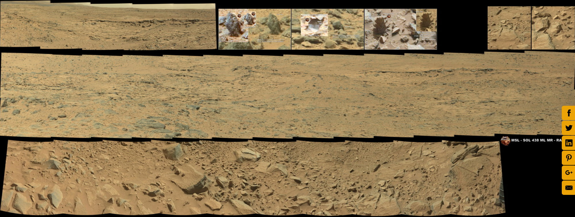 MSL SOL 438 ML MR (RAW) MARS Standing Statue - Intact Figure ...