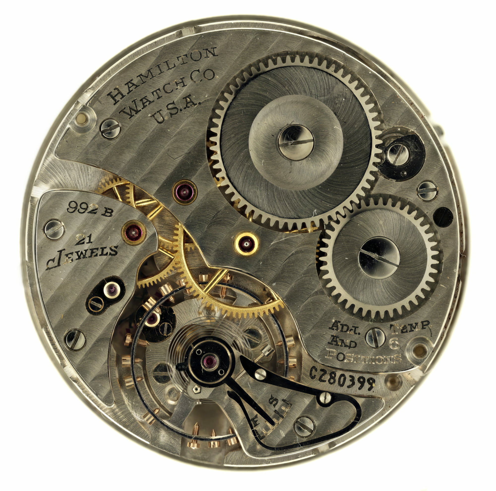 Hamilton Watch Company 992B Railroad Watch (High Magnification)