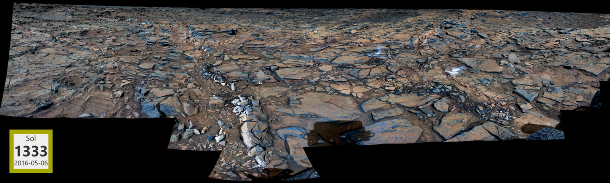 Mars Curiosity rover sol 1333ML
