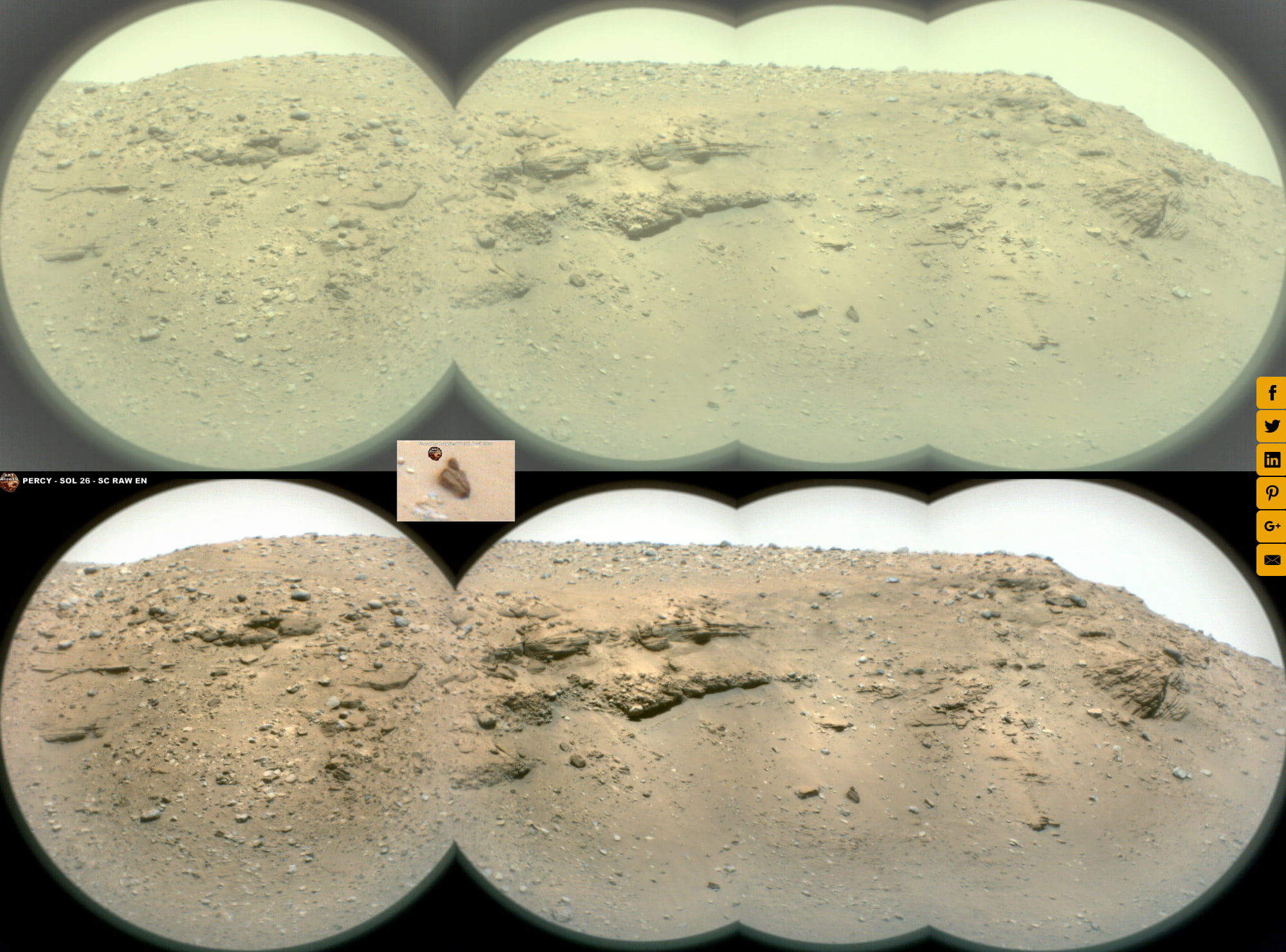 Perseverance SOL 26 SC (RAW EN) Mars Burial Figurine - ArtAlienTV-Gigapans