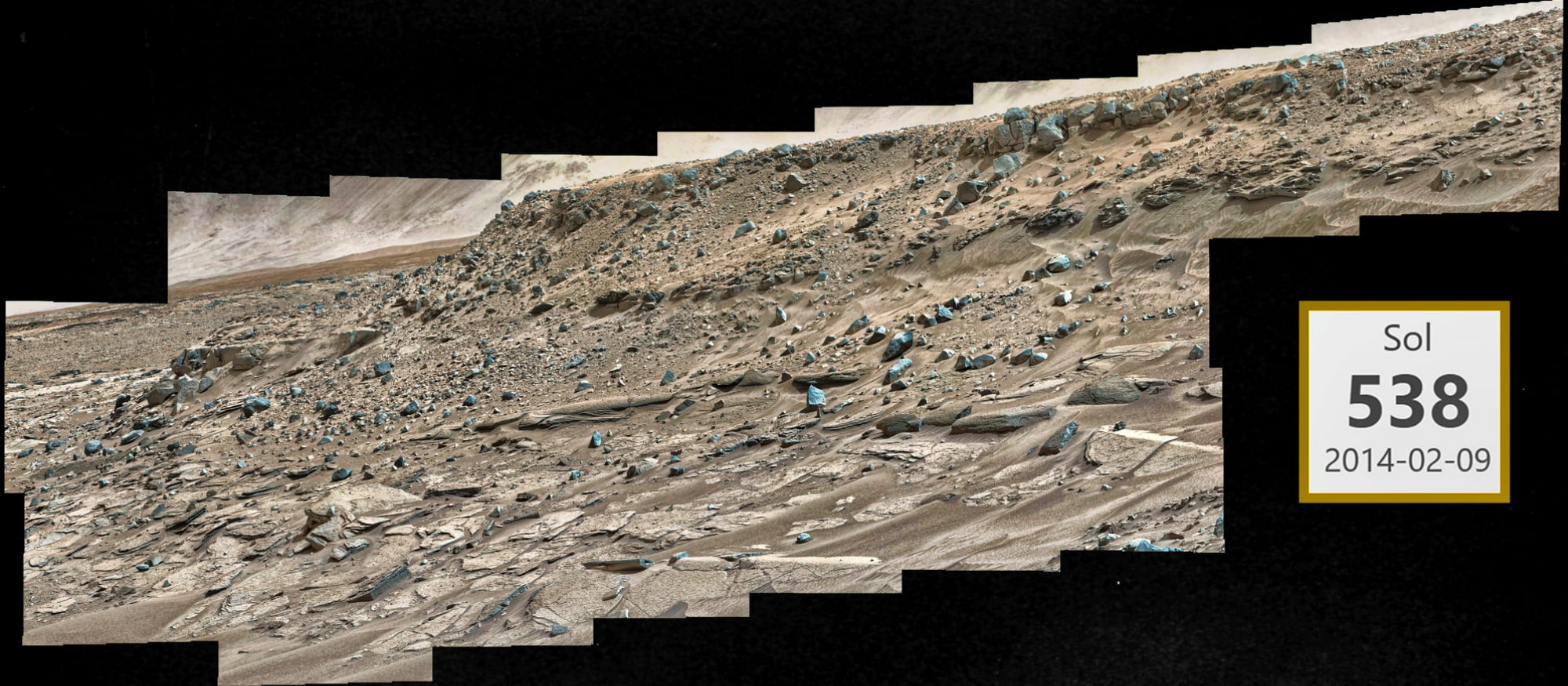 Mars Curiosity rover sol 538 MR