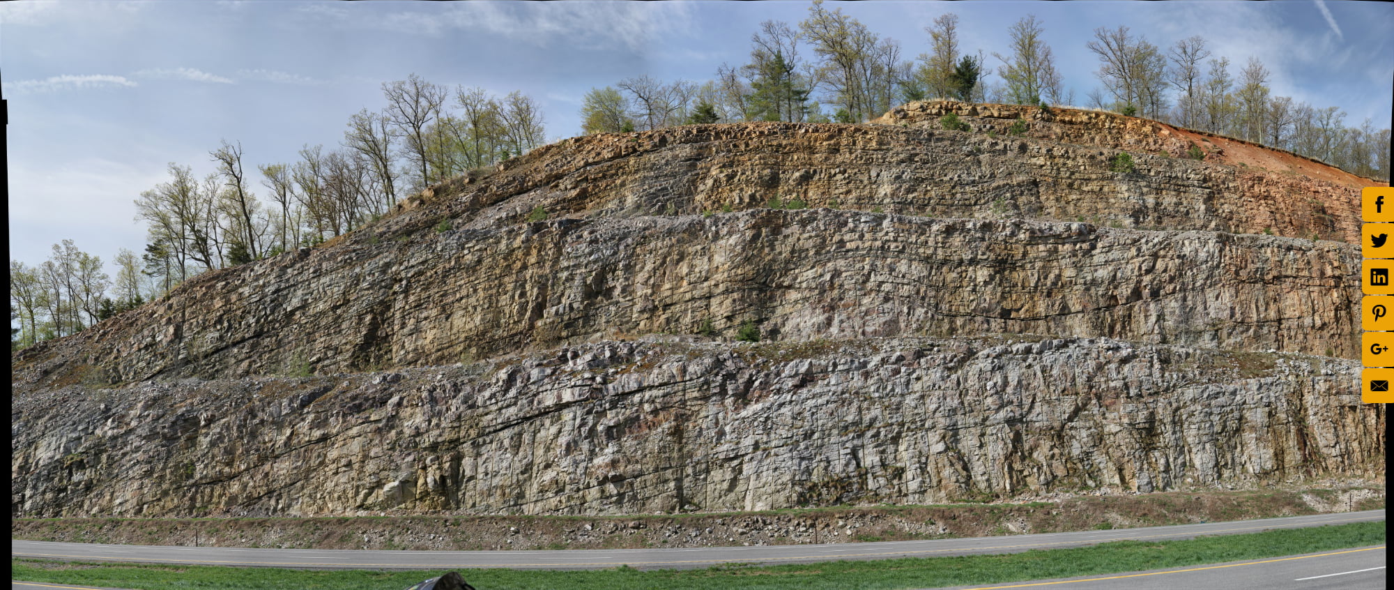 Hanging Rock Anticline, east side