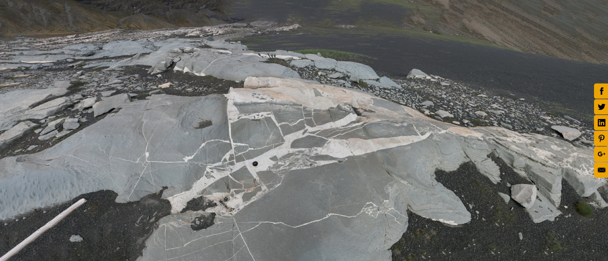 A second view of the felsite intrusion