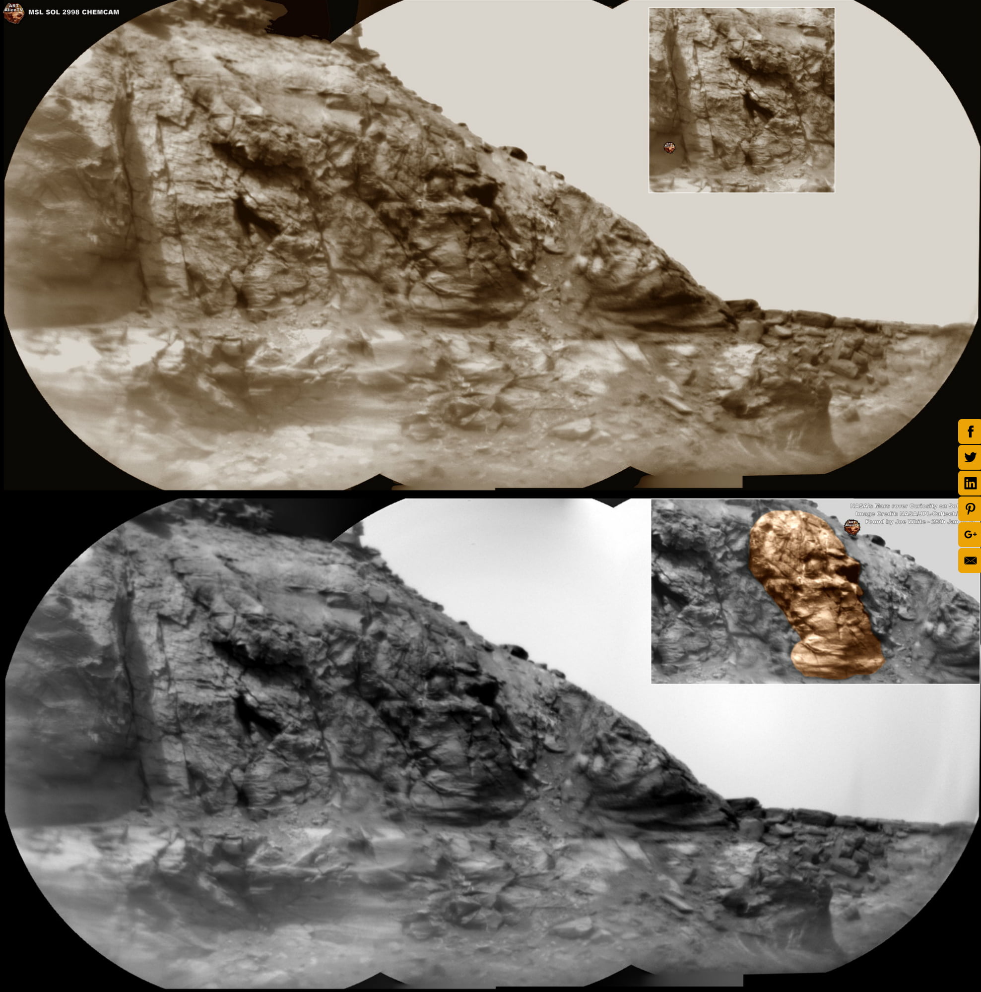 MSL SOL 2998 CHEMCAM - MARS Construction - The Devils Doorman ...