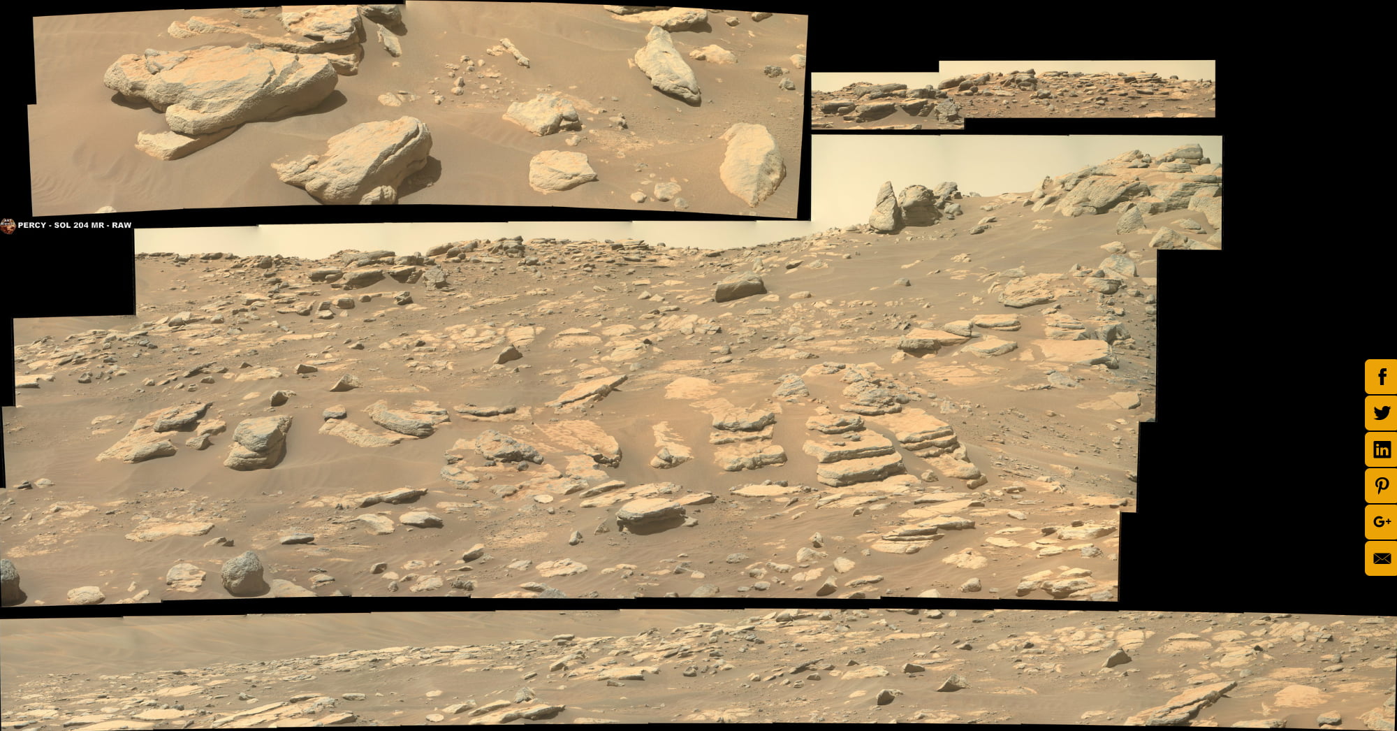 Perseverance SOL 204 MR (RAW) ArtAlienTV-Gigapans