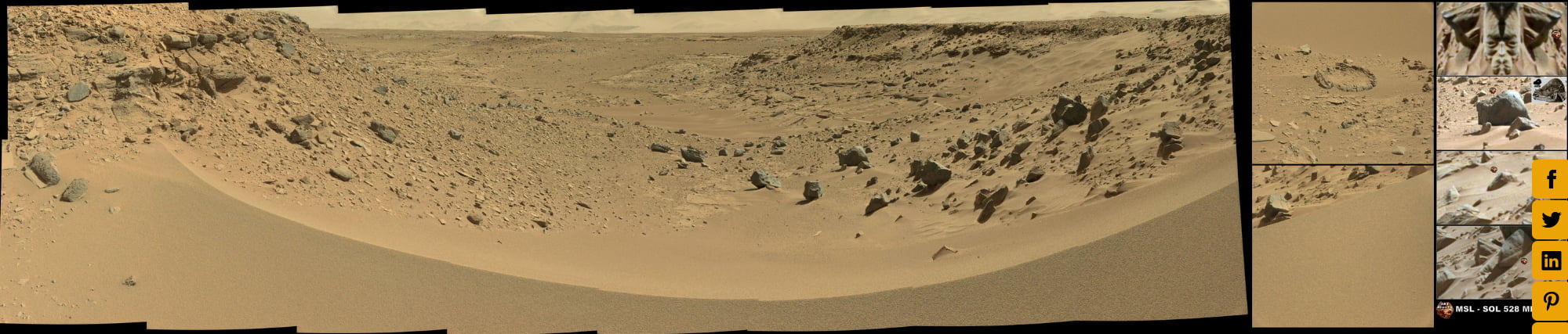 MSL SOL 528 ML (RAW) Statues and Artefacts at Dingo Gap - ArtAlienTV ...