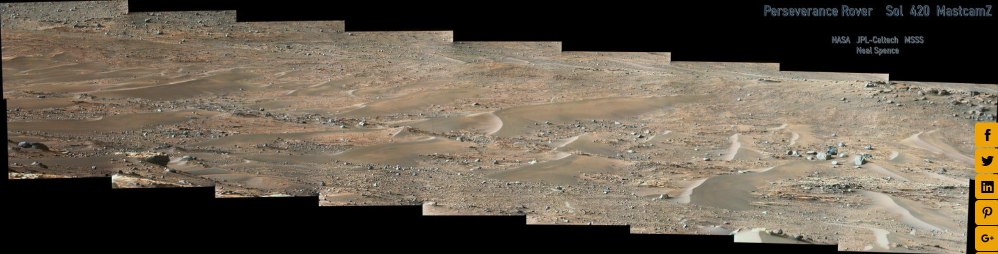 Perseverance Rover - Sol 420 MastcamZ