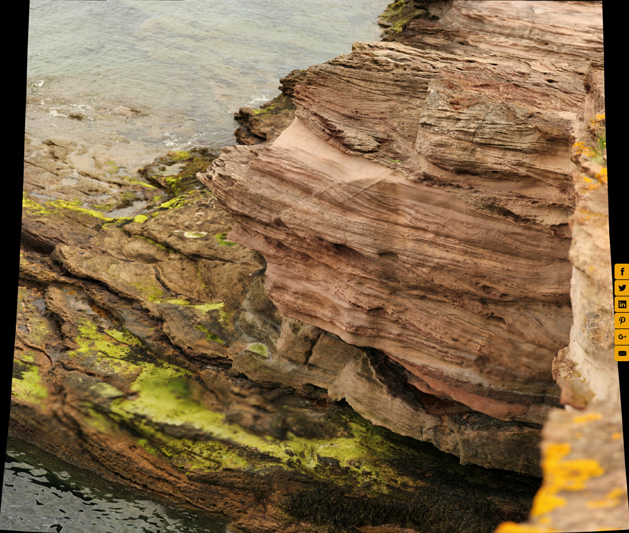 Old Red Sandstone, cliff at Dunbar, Scotland