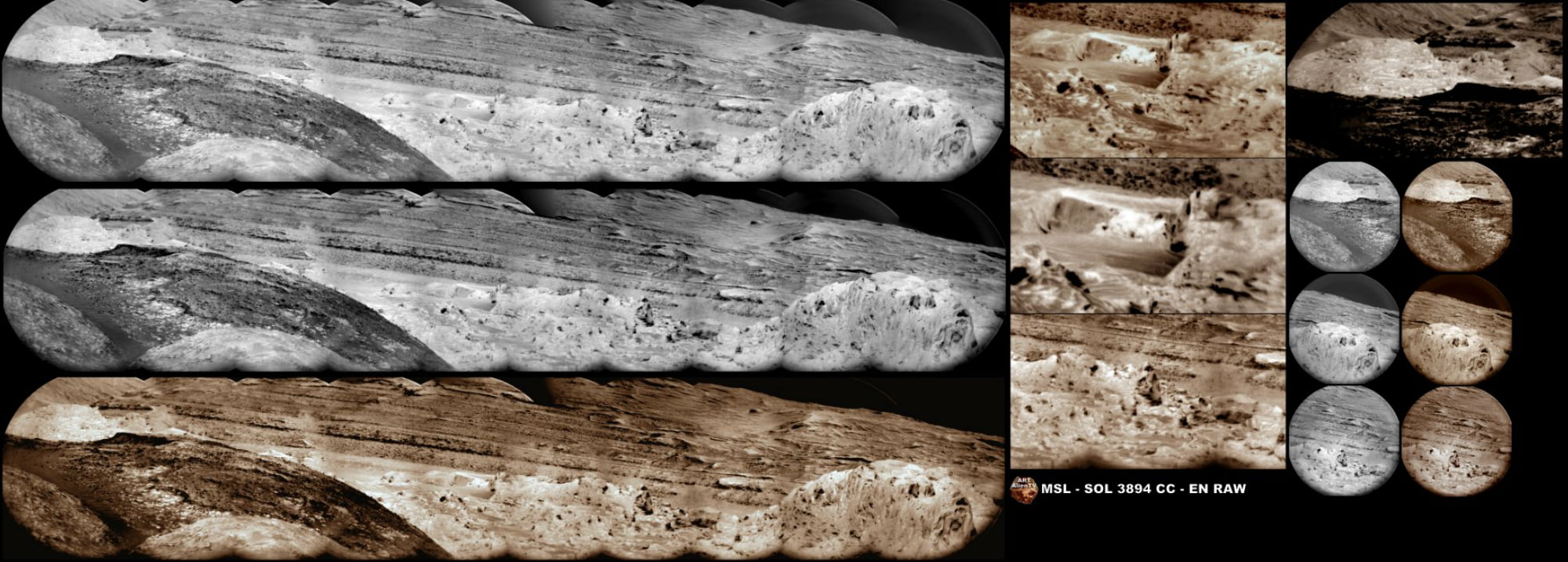 MSL SOL 3894 CC (RAW EN) Mars Forbidden City - Insane Structures ...