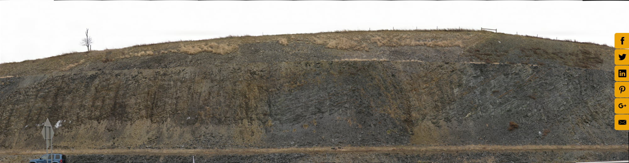 Folded Brallier Shale, south side of NEW New WV 55