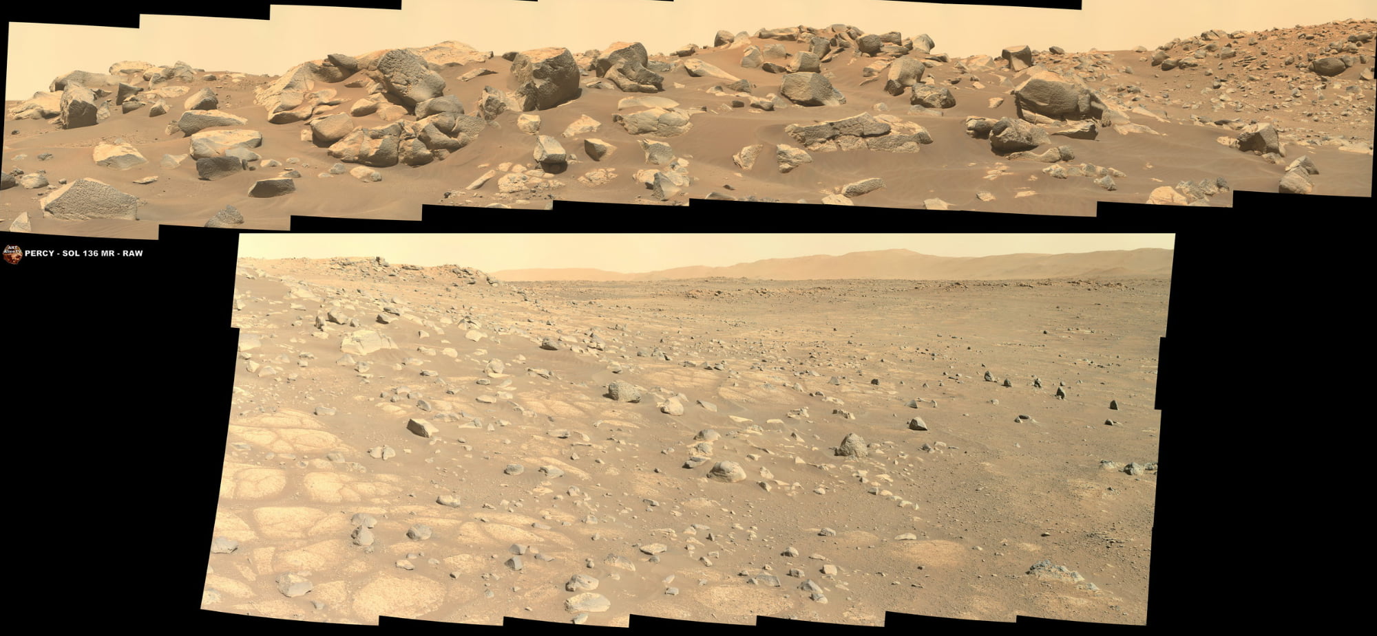 Perseverance SOL 136 MR (RAW 40) ArtAlienTV-Gigapans