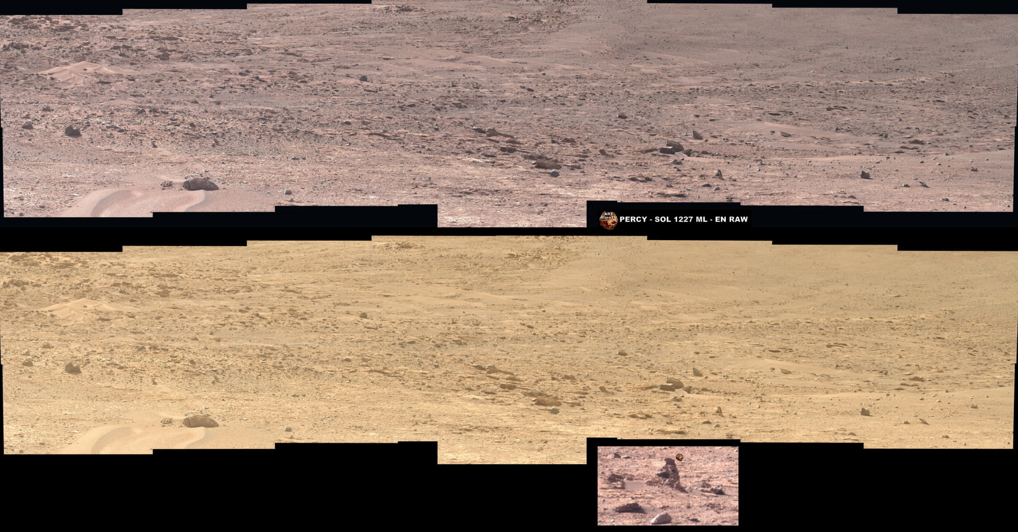 Perseverance SOL 1227 ML (EN RAW 70) ArtAlienTV-Gigapans