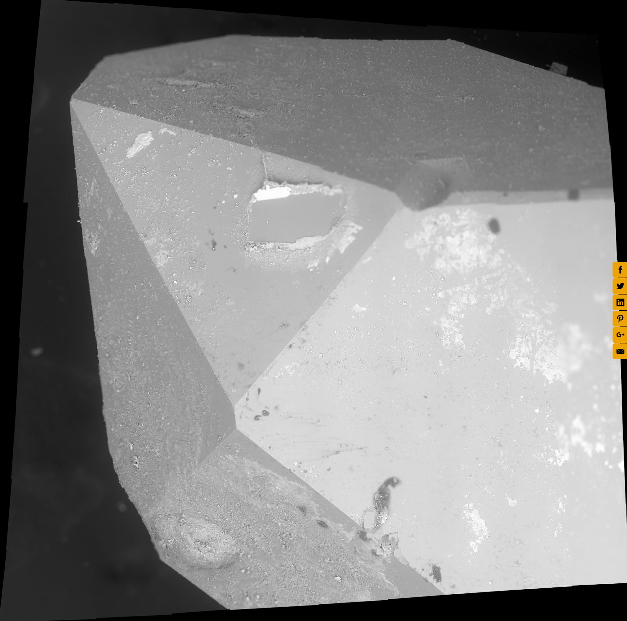 Euhedral quartz, 1850x