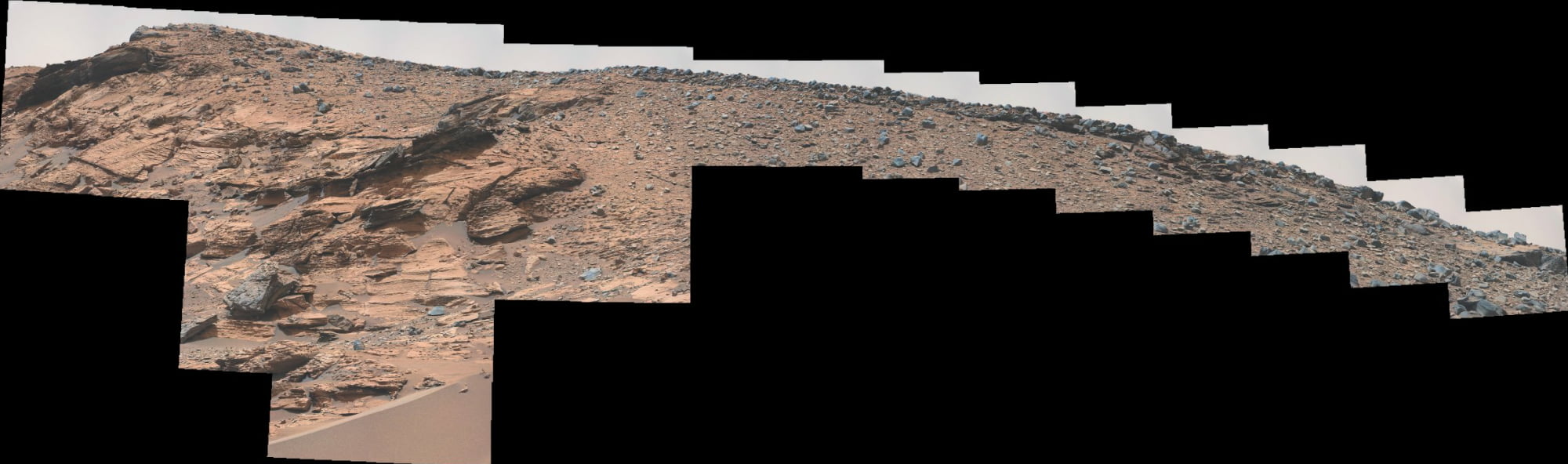 Mars Curiosity Rover sol 3456MR Mast Right cam 33 images Photo Merged ...