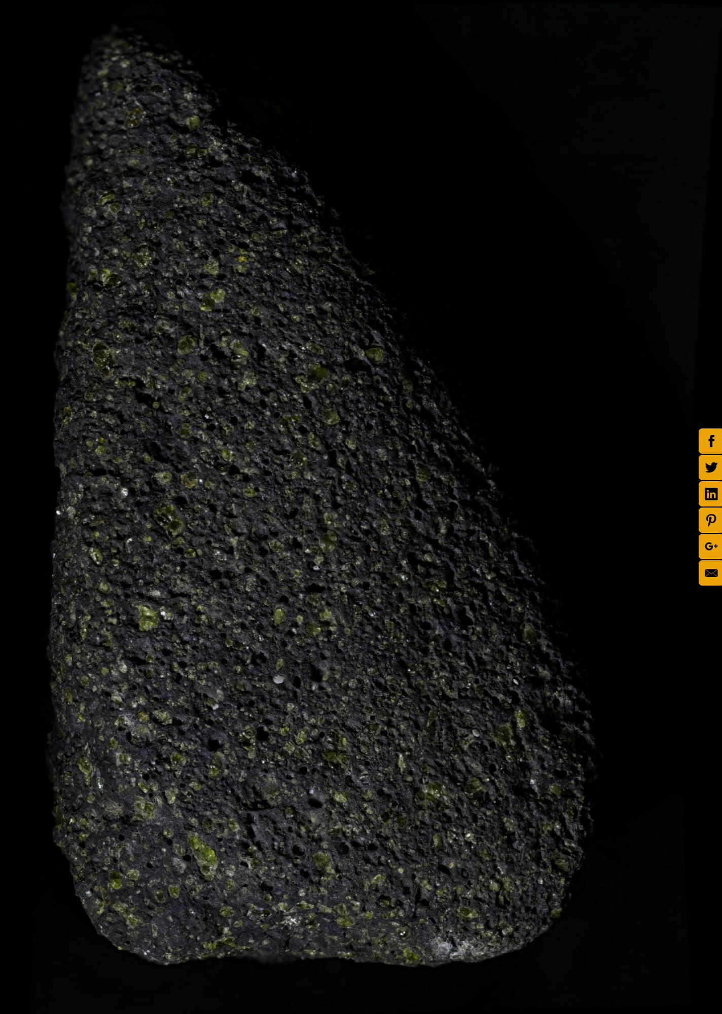 Porphyritic vesicular basalt from Ka Lae, Hawaii