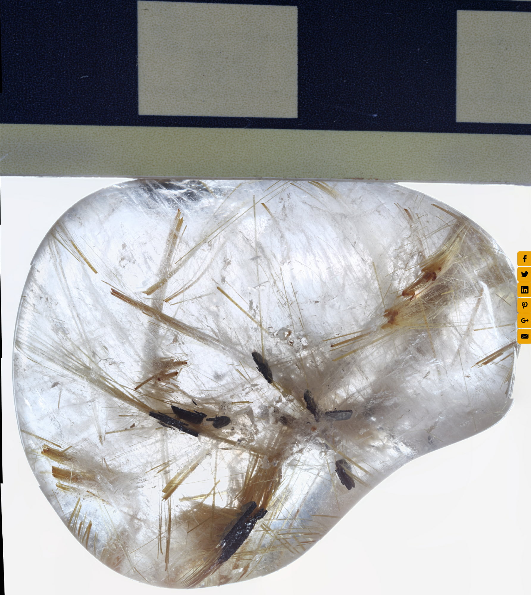 Rutilated quartz with ilmenite