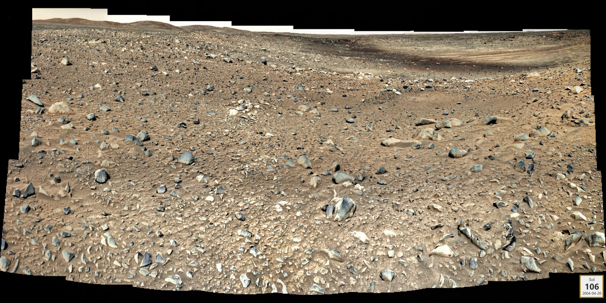 Mars Spirit rover sol 106 ~ 90 images