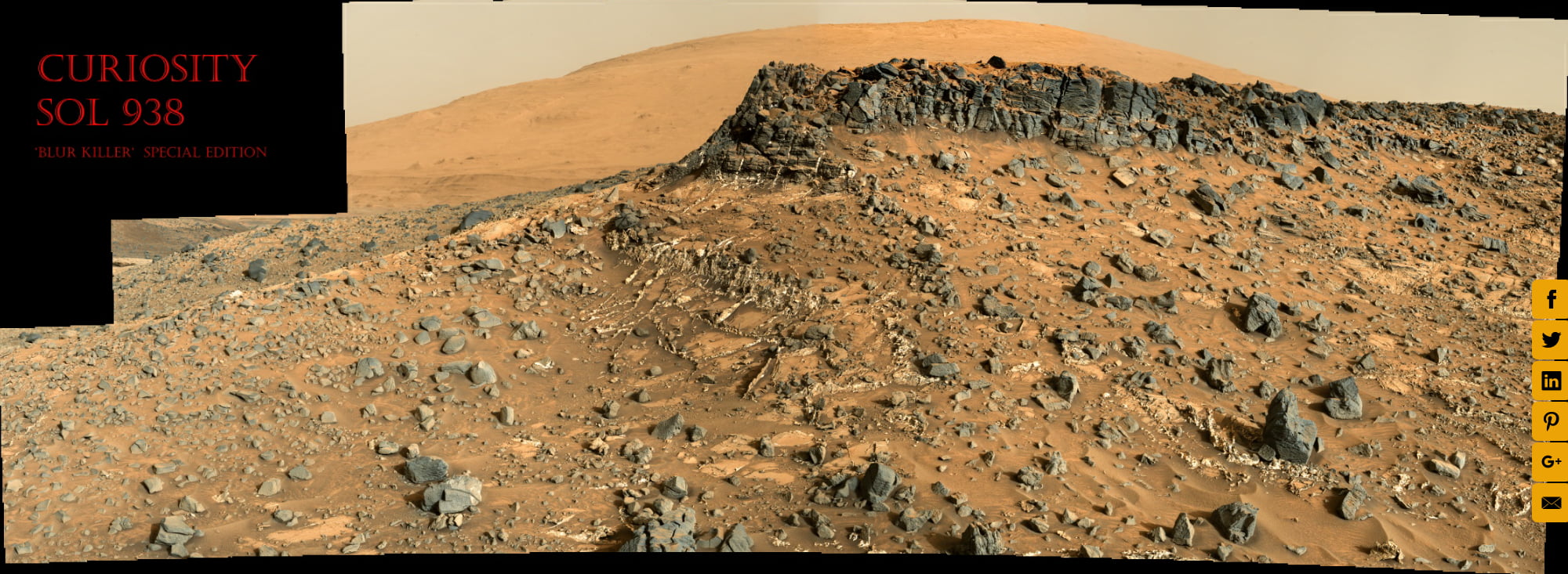 Curiosity Sol 938 Special Edition