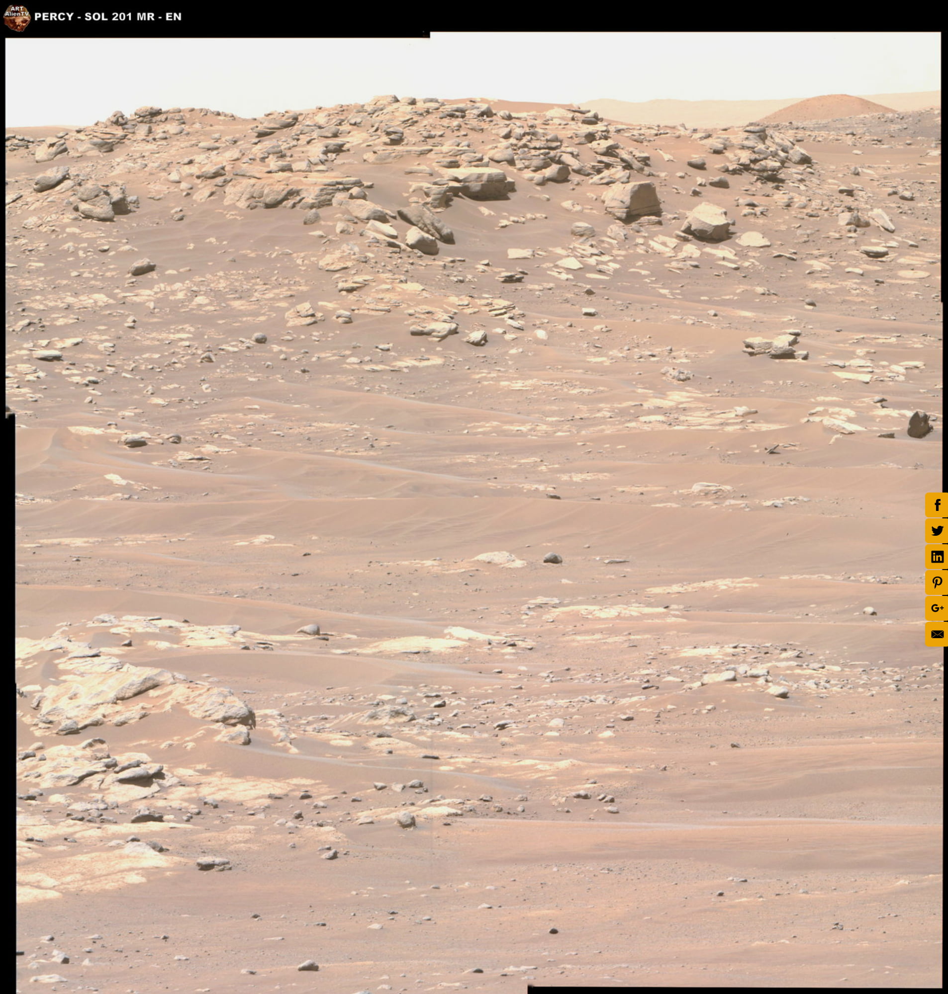 Perseverance SOL 201 MR (EN) The Citadel Structure - ArtAlienTV-Gigapans