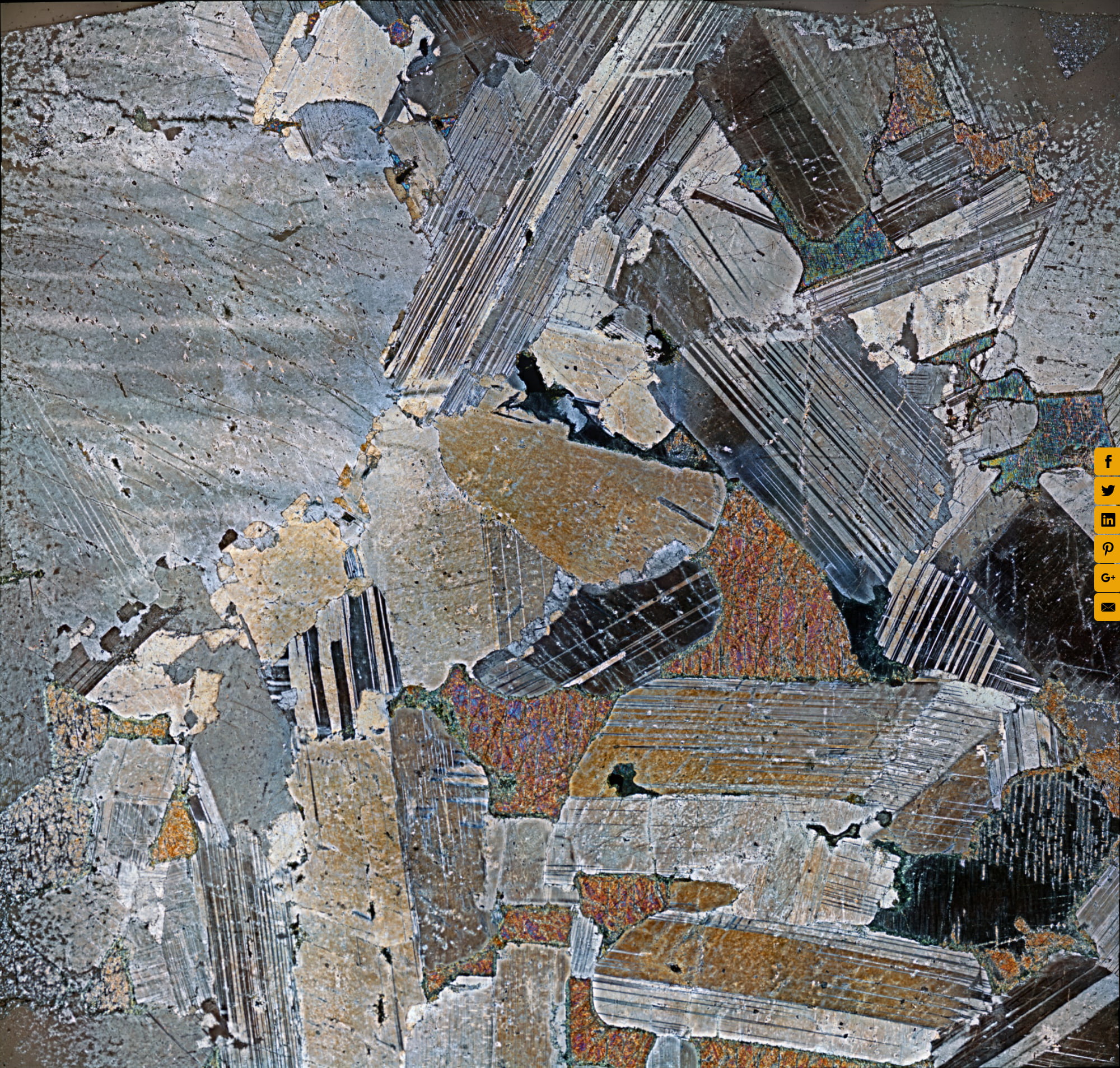 Anorthite, Crossed Polars