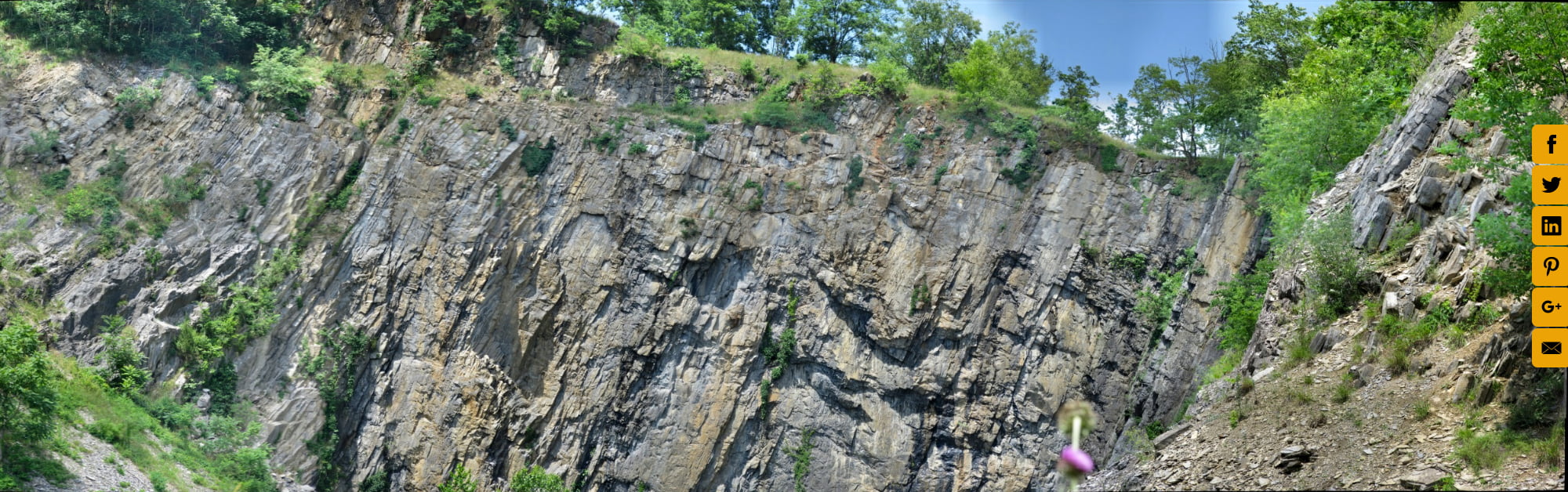 Southward Facing Quarry Wall (Close Up), Corridor H